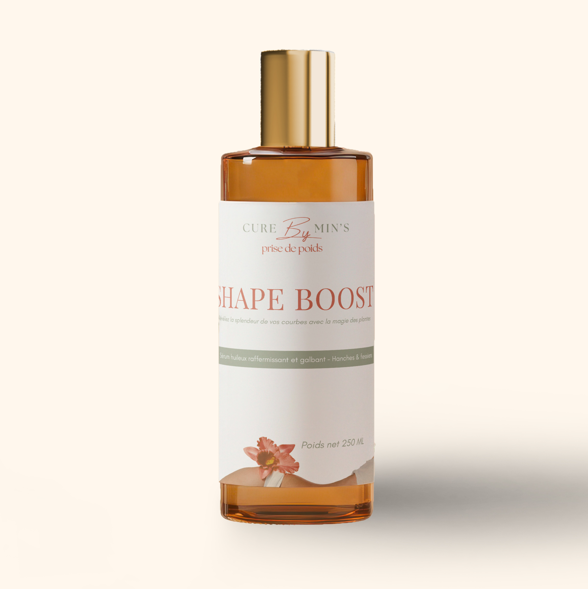 SHAPE BOOST - Huile galbante naturelle pour fesses et hanches – Curebymins